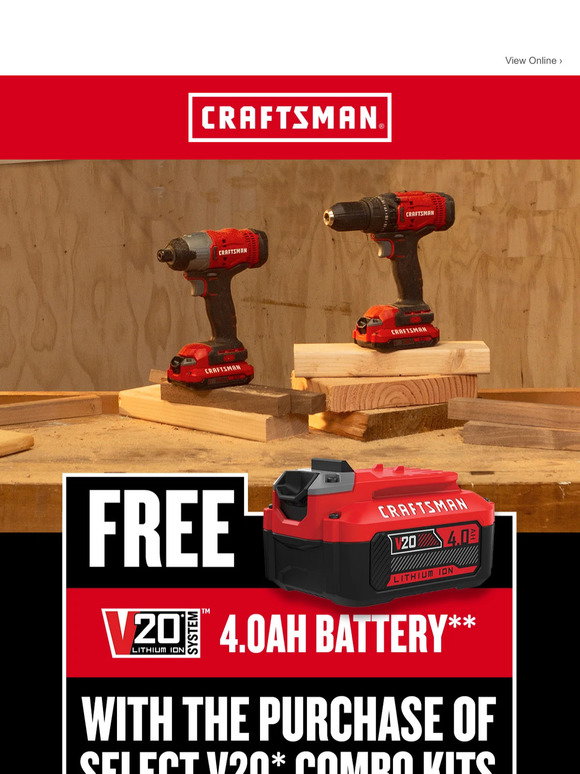 Craftsman: The Savings End Jan. 31 | Milled