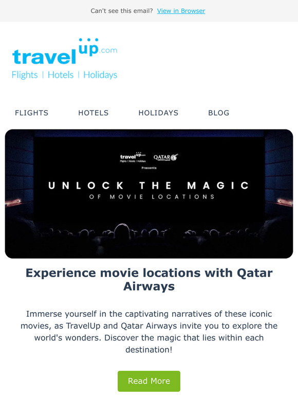TravelUp: Experience movie locations with Qatar Airways | Milled