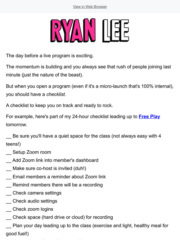 Ryan Lee: Micro-launch checklist | Milled