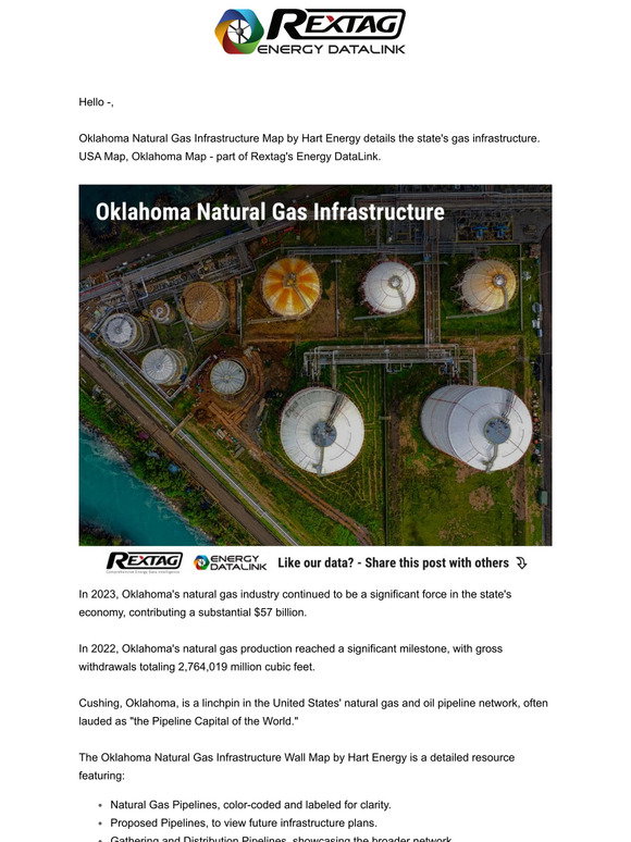 Hart Energy: Oklahoma Natural Gas Infrastructure Map: TOP Companies ...