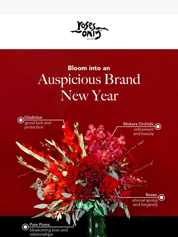 Roses Only: Here's the auspicious symbolism behind our CNY flowers 🧧 ...
