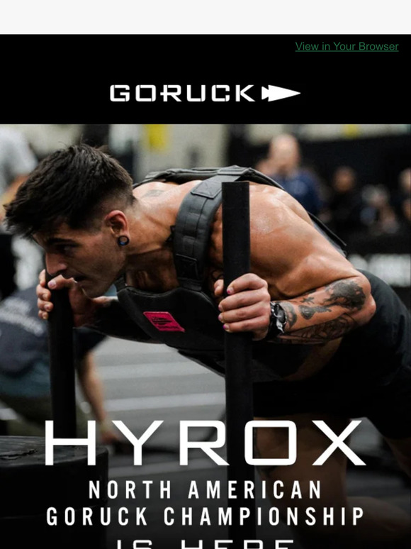 GORUCK: The HYROX North American GORUCK Championships Is Here | Milled