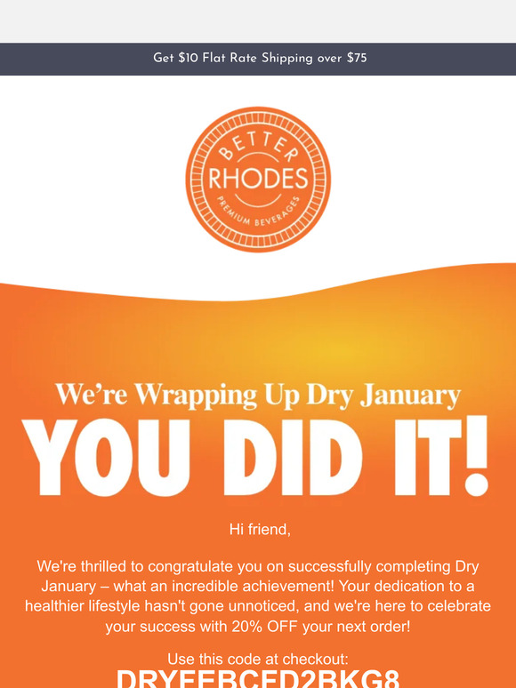 Better Rhodes: Reflecting on Dry January 2024 | Milled