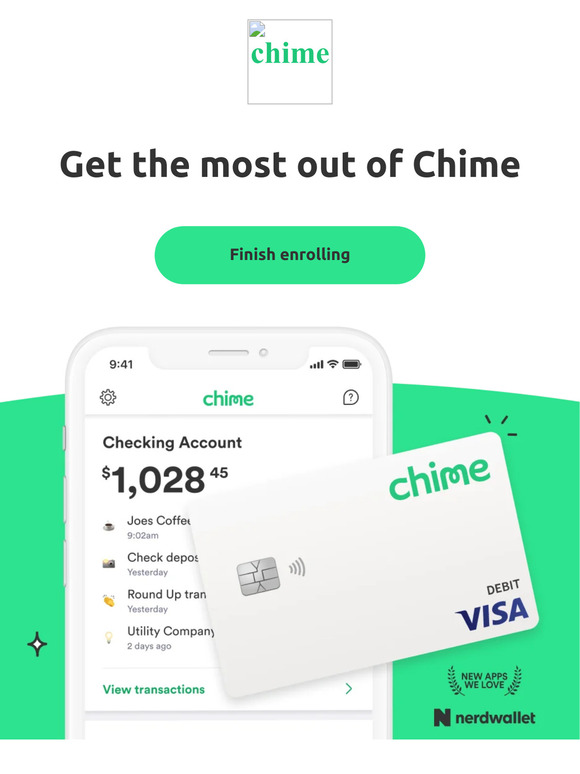 Chime: An account and debit card made for the 21st century. | Milled