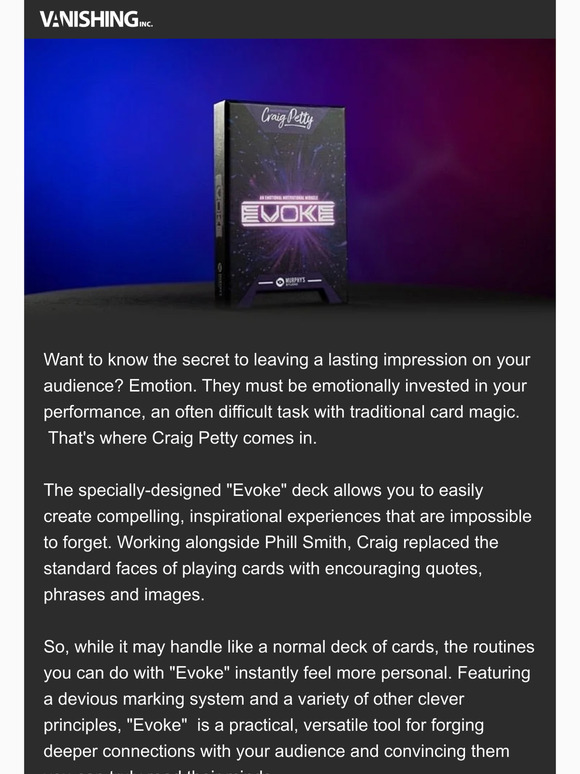 Vanishing Inc.: Craig Petty has unlocked a world of new potential | Milled