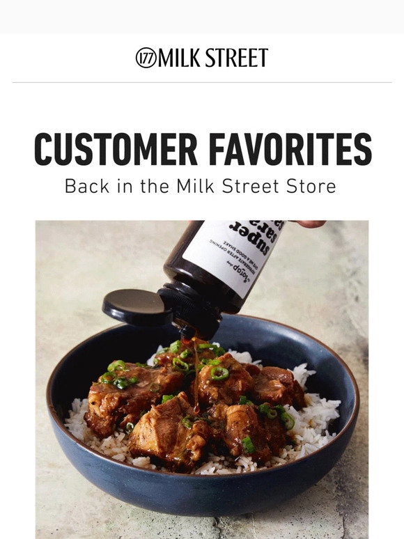 Milk Street Kitchen: Top Customer Favorites, Back in Stock | Milled