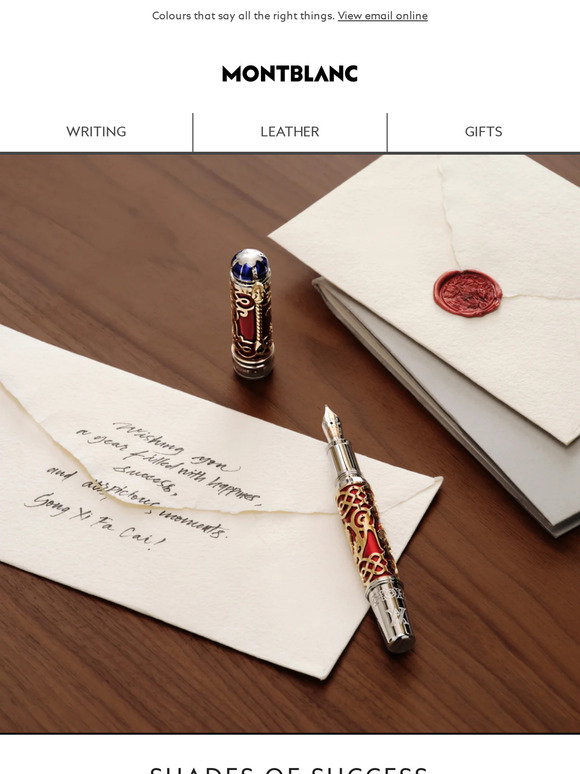 Montblanc: Red and Gold ideas unfold | Milled