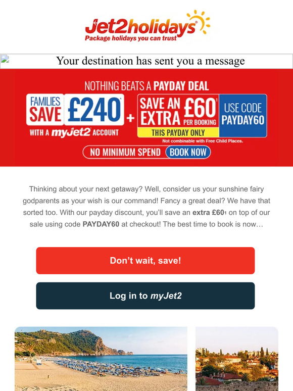 Jet2holidays: We heard you fancy a holiday | Milled
