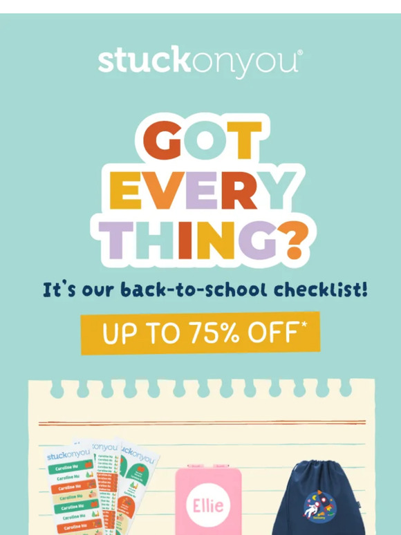 Stuck On You: , Tick Off Your Back-to-School Checklist with Stuck On ...