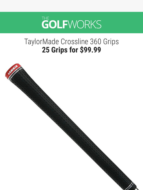 GolfWorks: Get 25 TaylorMade Crossline 360 Grips for $99.99 | Milled