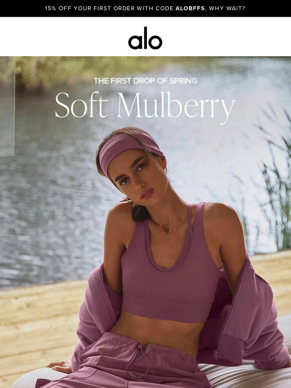 Alo Yoga: NEW DROP: Soft Mulberry | Milled