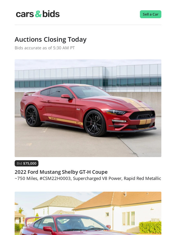 Cars & Bids: Cars & Bids Today | Milled