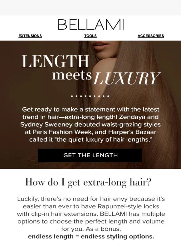 Bellami: Trend Alert: Extra-long hair is back! | Milled