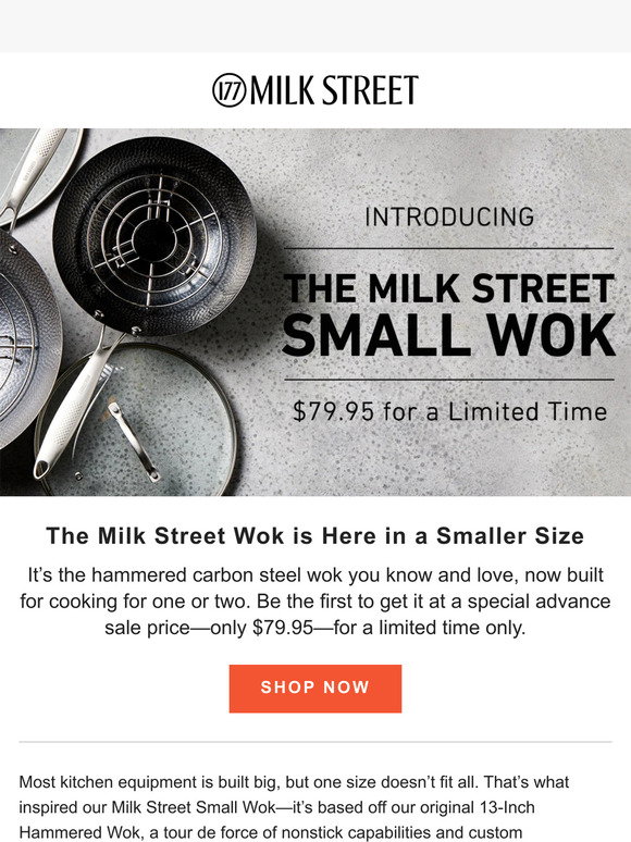 Milk Street Kitchen: NEW: Introducing the Milk Street Small Wok | Milled