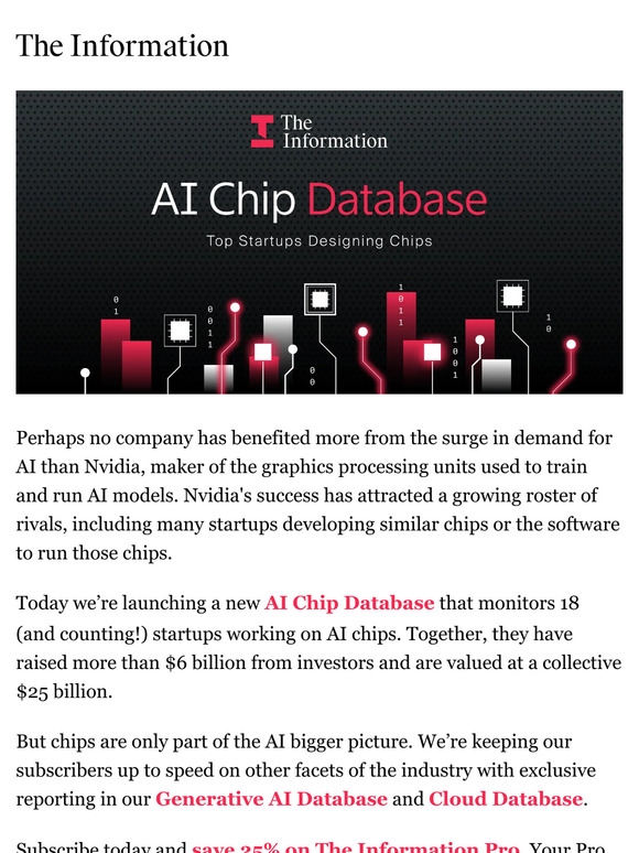 The Information: Introducing our new AI Chip Database | Milled