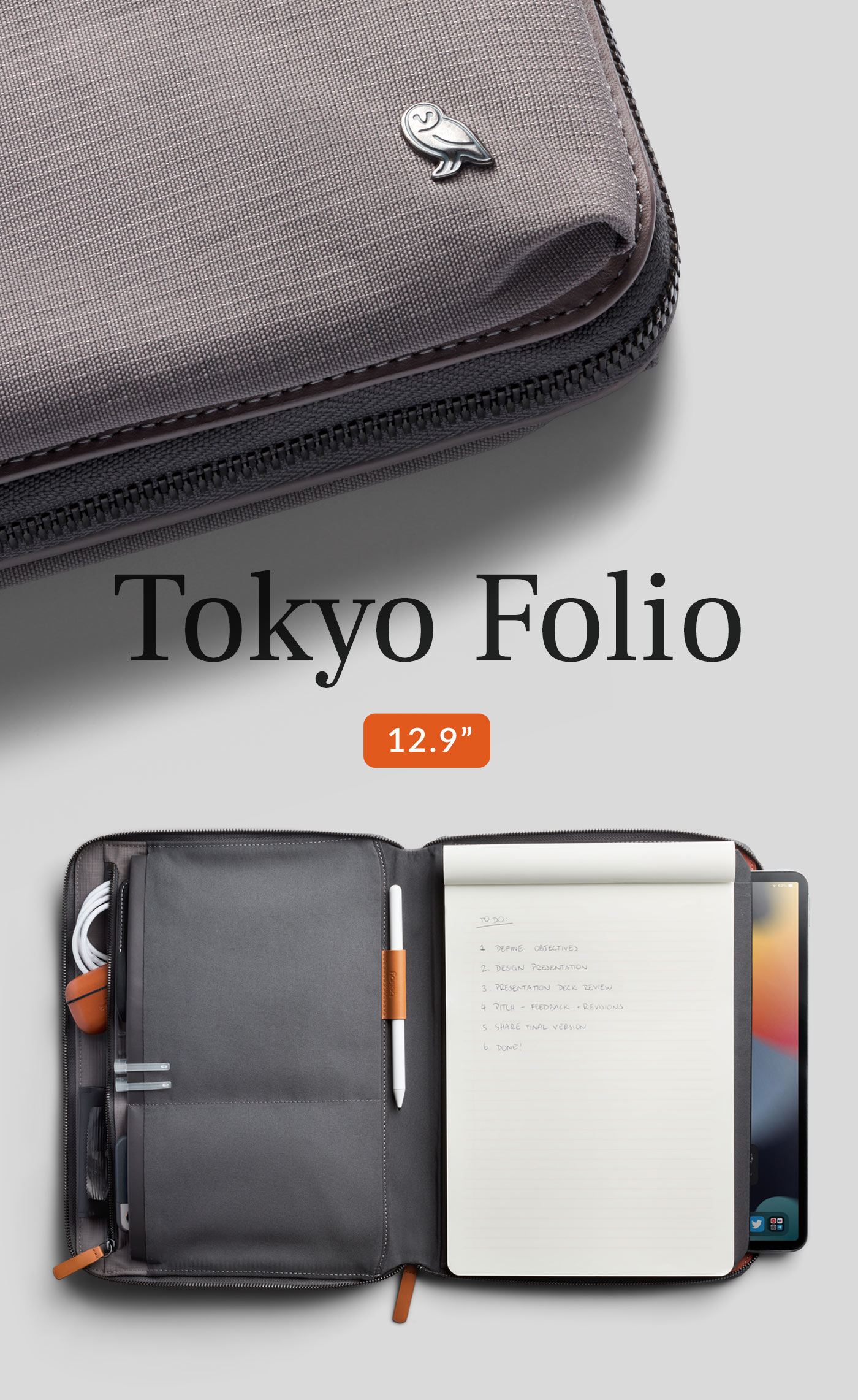 Bellroy: New! Tokyo Folio 12.9” | Milled