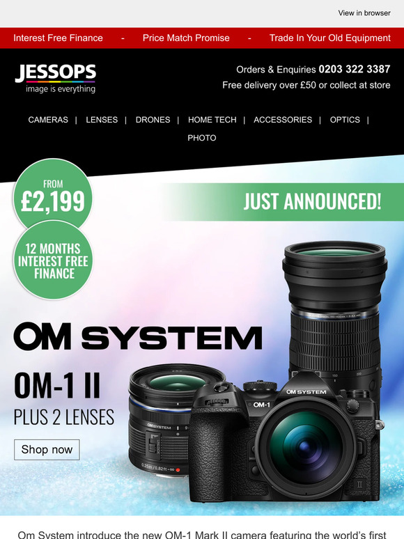 Jessops: 🎉 Big news alert: New OM System camera and lenses just ...