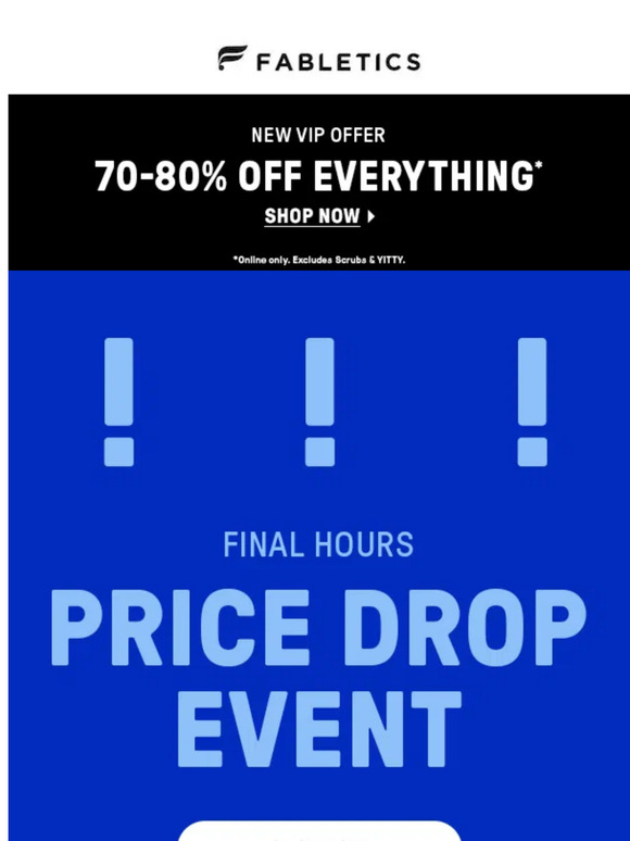 Fabletics: FINAL HOURS | The Price Drop Event | Milled
