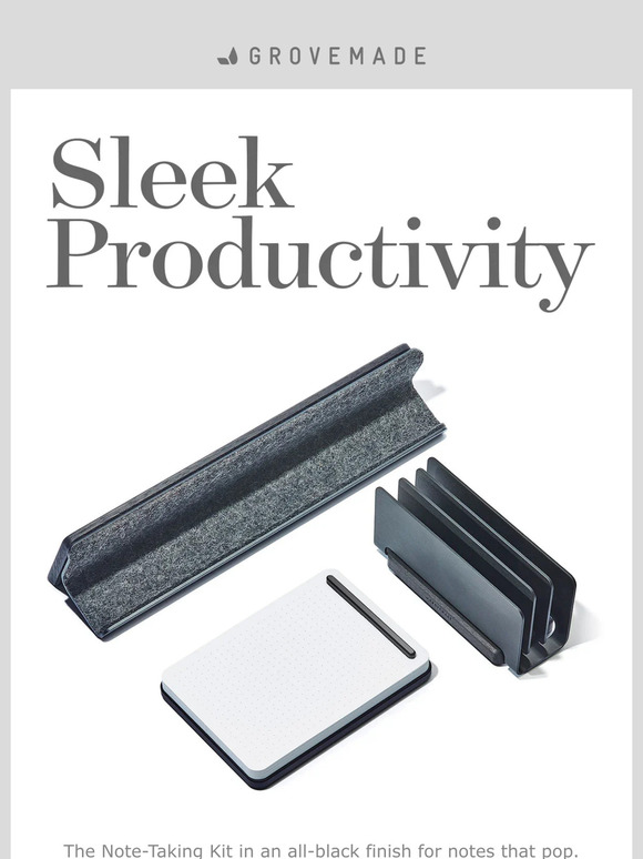 Grovemade: The Note-Taking Kit: Blackened Walnut | Milled