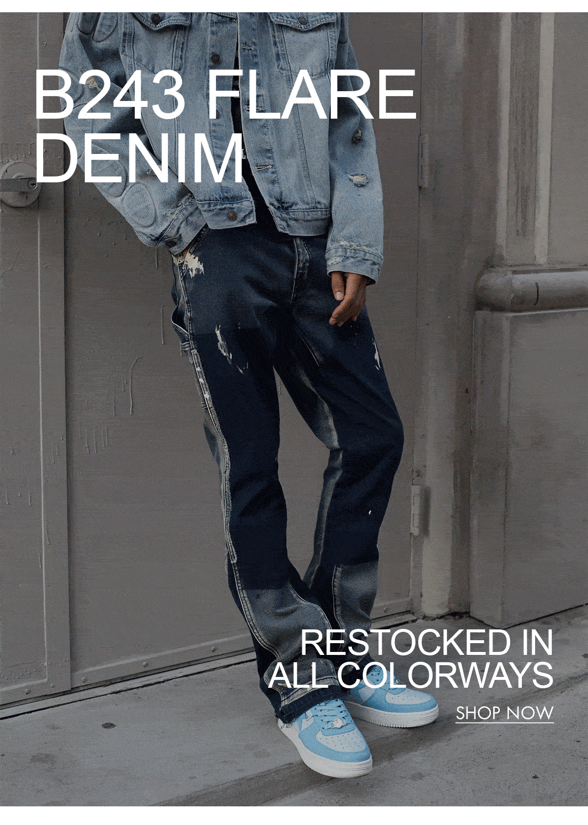mnml: Restock Alert: the B243 Flare Denim is back 🚨 | Milled