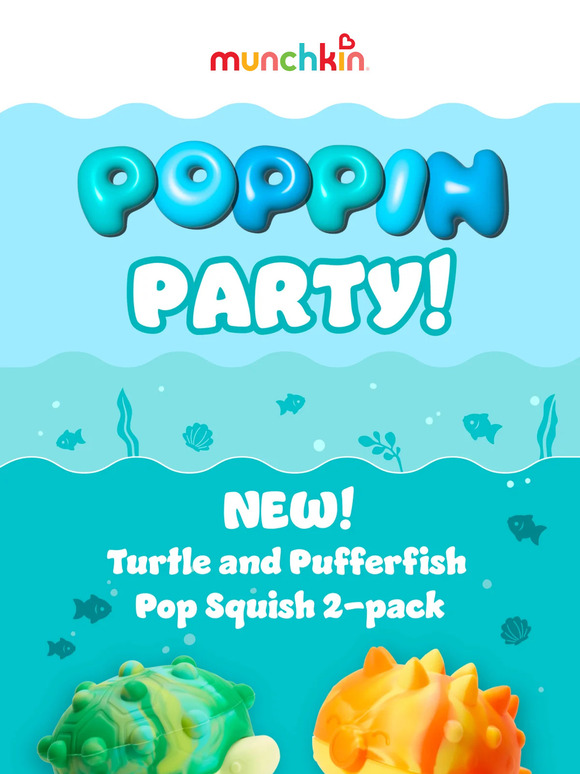 Munchkin: Pop Squish Turtle & Pufferfish are here | Milled
