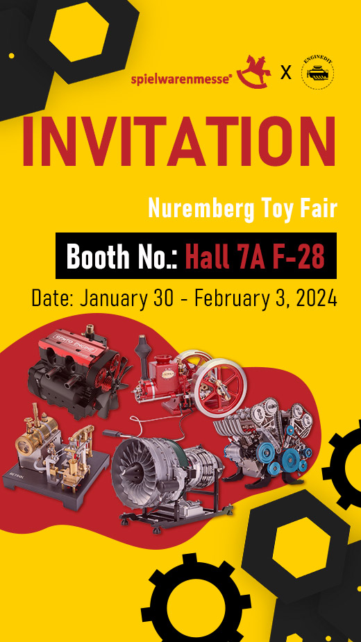 Enginediy: Engine Exhibition Invitation | Milled