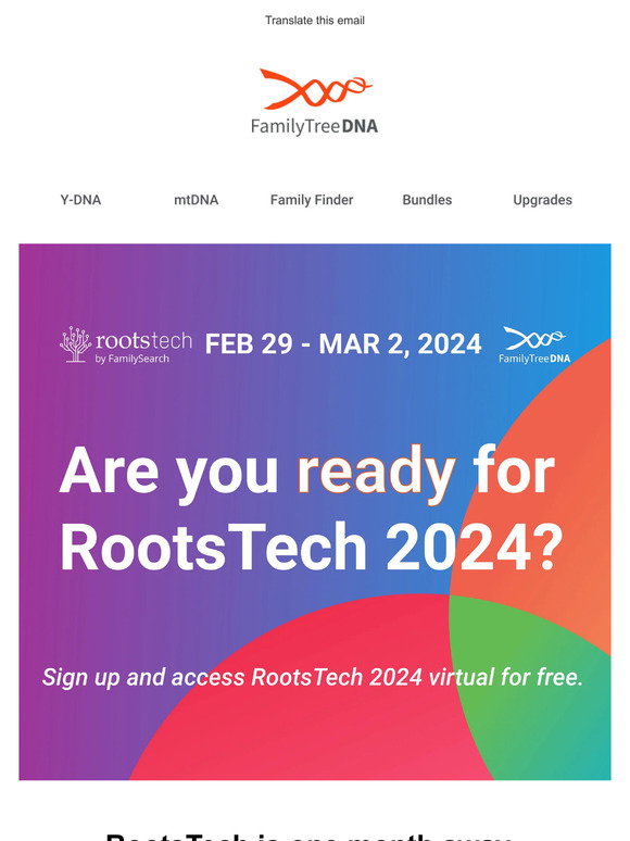 FamilyTreeDNA: What Can You Expect From RootsTech 2024? | Milled