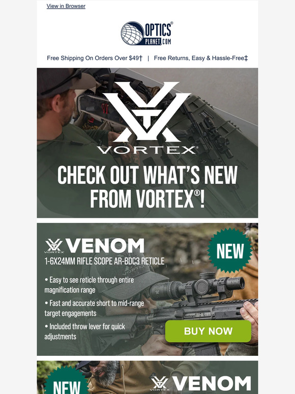 OpticsPlanet: Exciting New Vortex® Optics! | Milled