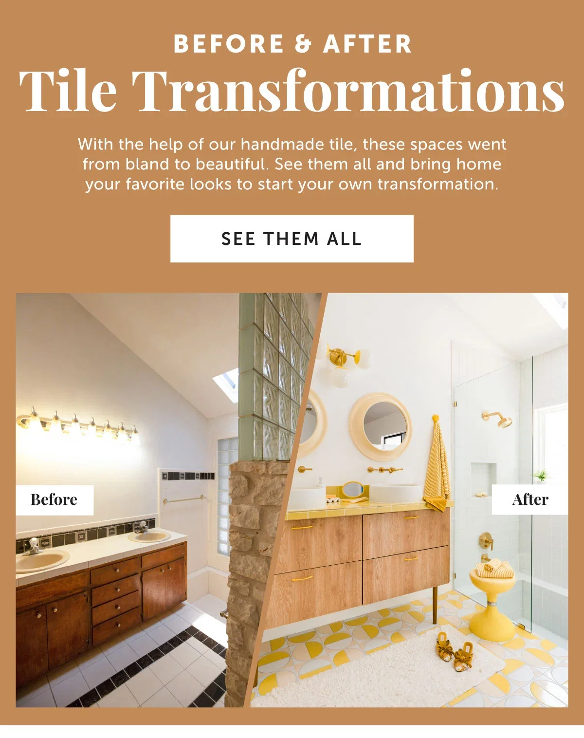 Fireclay Tile: Before & After: Our Favorite Tile Transformations | Milled