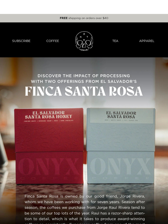Onyx Coffee Lab: Experience the Excellence of Finca Santa Rosa | Milled