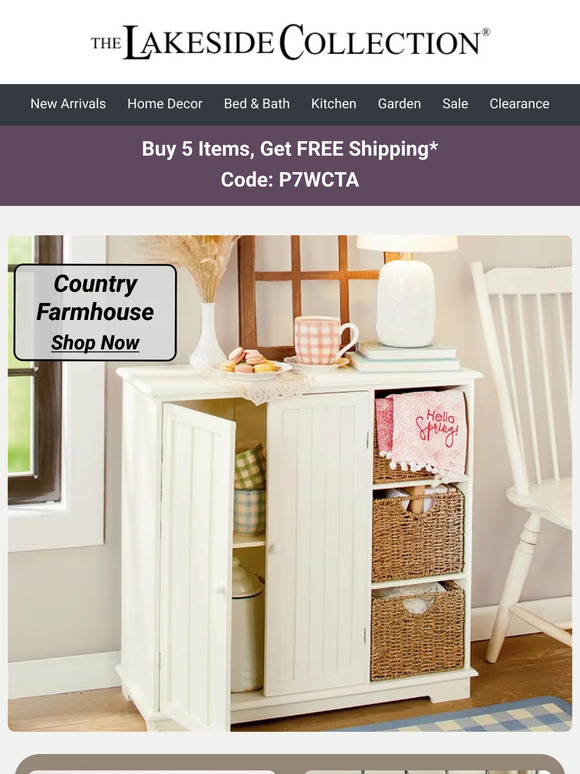 The Lakeside Collection: Cozy Up Your Home: Farmhouse-Inspired Decor ...