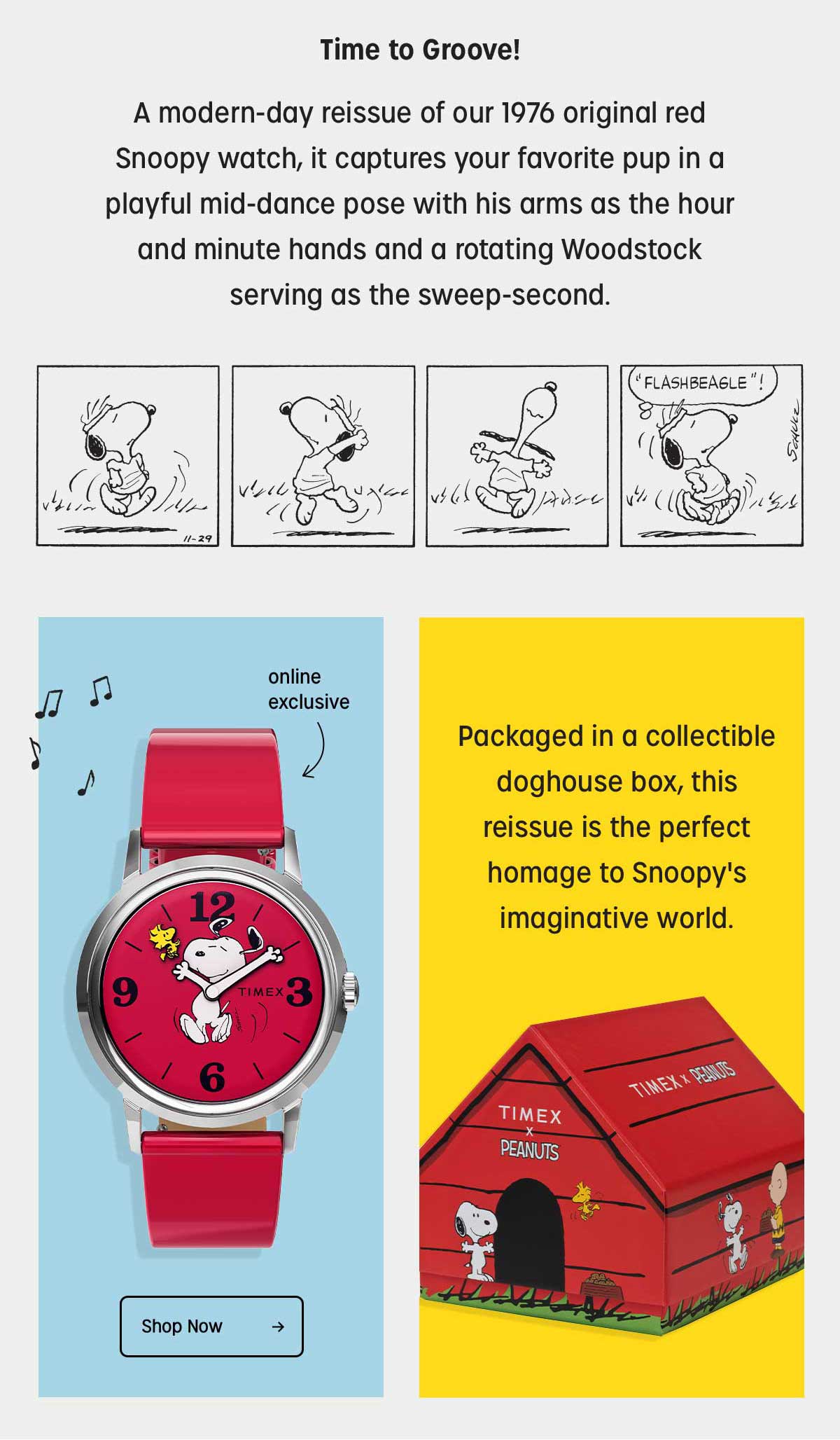 Timex: Time to Groove with this Snoopy Reissue! | Milled