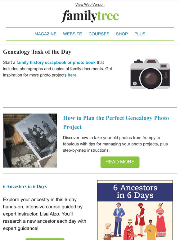 Family Tree Magazine: How to Plan the Perfect Genealogy Photo Project ...
