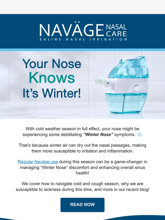 Naväge: Why Your Nose May Hate Winter | Milled