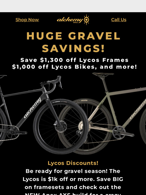 Alchemy Bicycles: Gravel Mania! | Milled