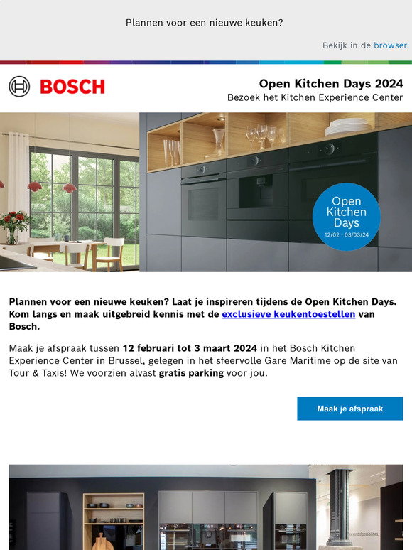 Bosch: Uitnodiging Open Kitchen Days 2024 | Milled