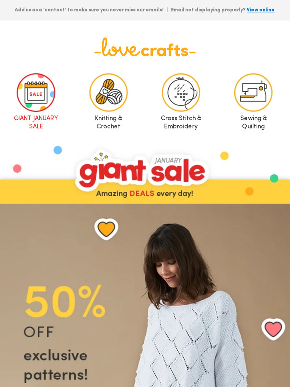 LoveCrafts: HALF PRICE PATTERNS from Valley Yarns, Debbie Bliss & more ...