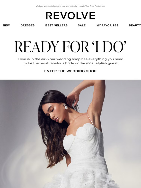 REVOLVE: Now Open: The 2024 Wedding Shop | Milled