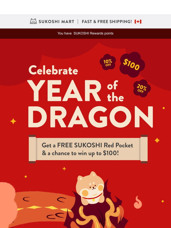 Sukoshi Mart: 🐲 Soar Into Lunar New Year | Milled