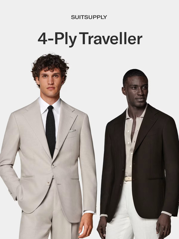 Suitsupply: The 4-Ply Traveller Collection | Milled