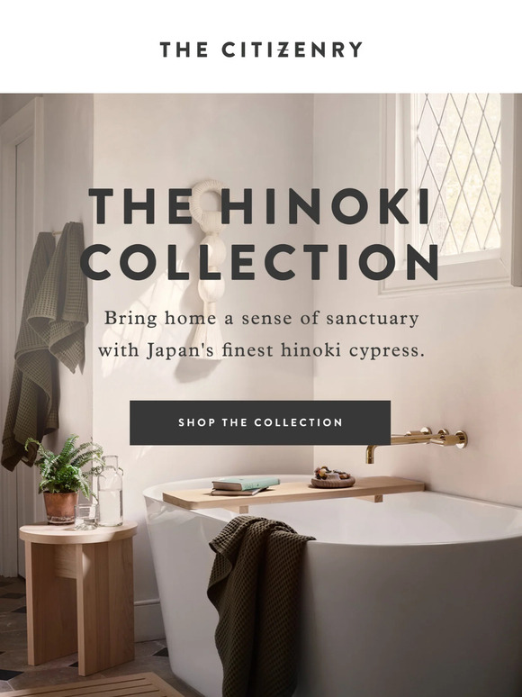 The Citizenry: Handcrafted in Japan: The Hinoki Collection | Milled