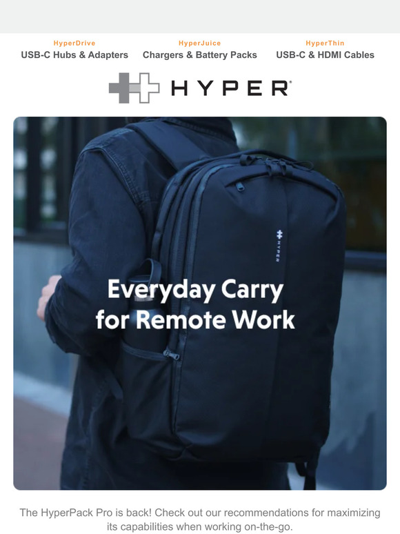 Hyper: HyperPack Pro is Back 🎒 Here’s Tech You Should Always Keep in It | Milled