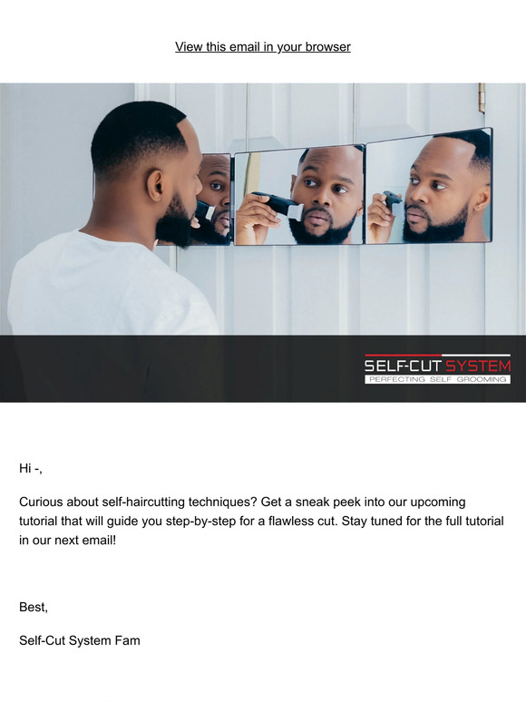 Self-Cut System: Sneak Peek: Your Self-Haircut Tutorial Awaits! | Milled