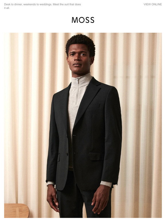 Moss Bros: The performance suit: tailored to alway cuts it | Milled