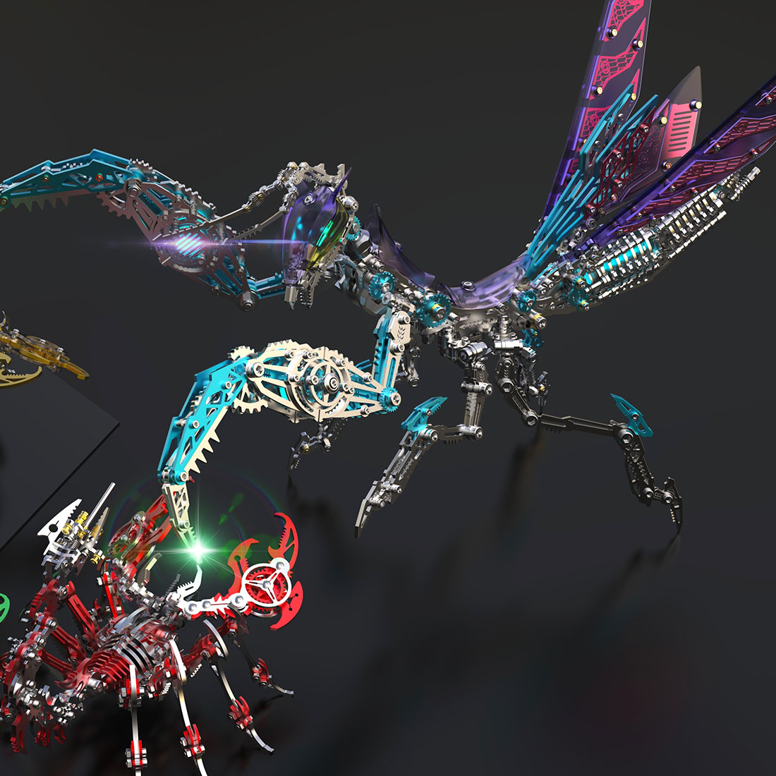 Enginediy: 😍Woo! Don't Miss-3D Metal Mantis Model | Milled