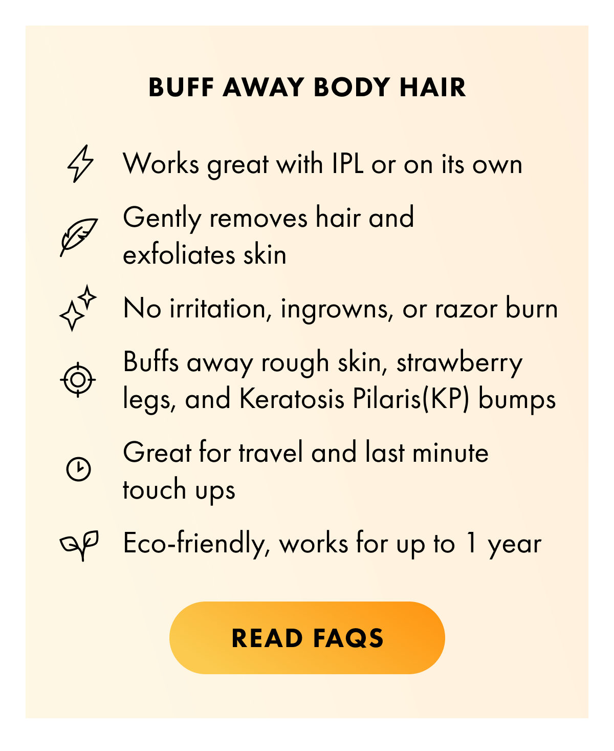 Nood: NEW! Buff Away Hair | Milled