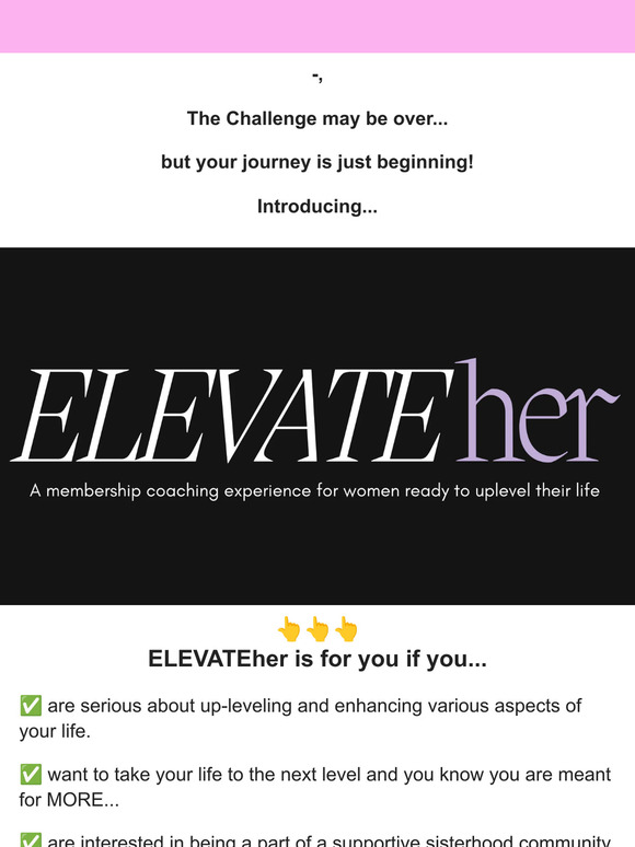Maniscripting: 📣 Introducing ELEVATEher... | Milled