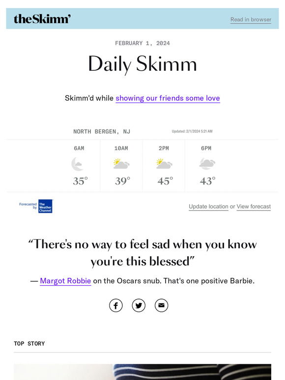 theSkimm: Pookie is looking absolutely fire today | Milled