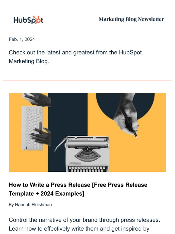 HubSpot: How to Write a Press Release [Free Press Release Template ... HubSpot: How to Write a Press Release [Free Press Release Template ...
