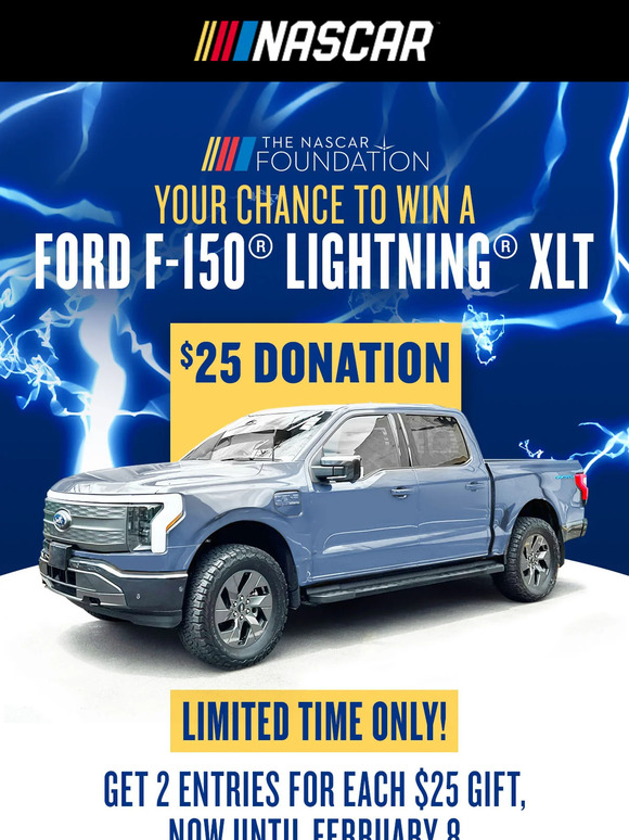 NASCAR: Win a Ford F-150 Lightning XLT! | Milled